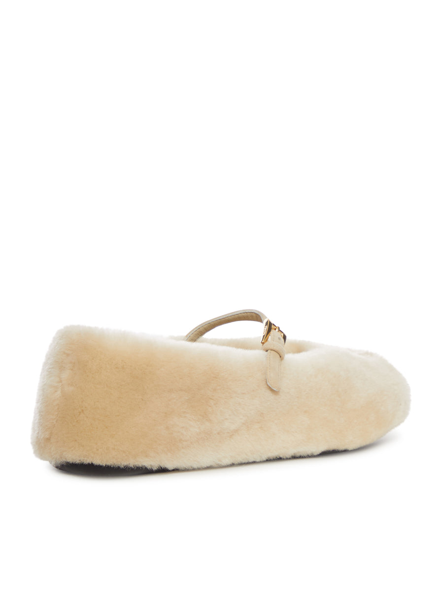 SHEARLING BALLERINAS – Suit Negozi Row