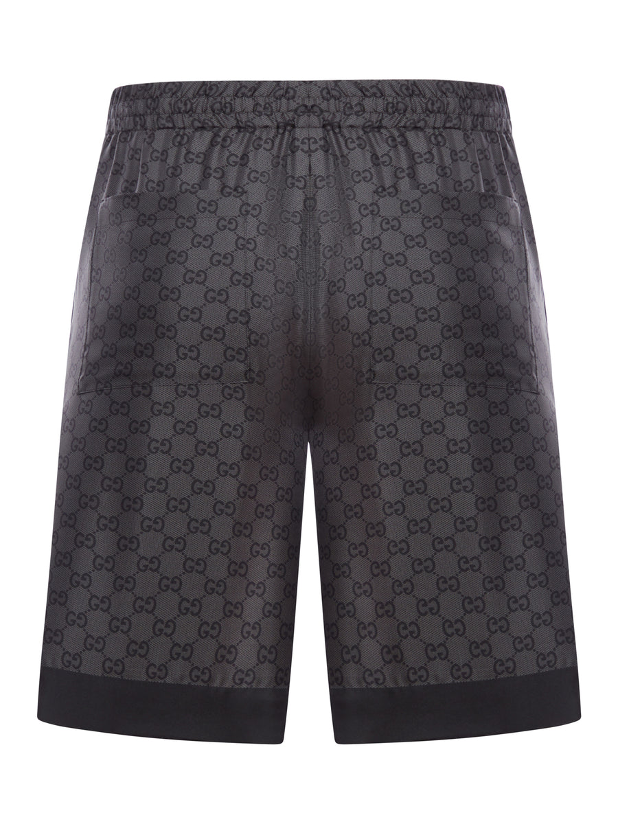 PRINTED SILK TWILL SHORTS – Suit Negozi Row