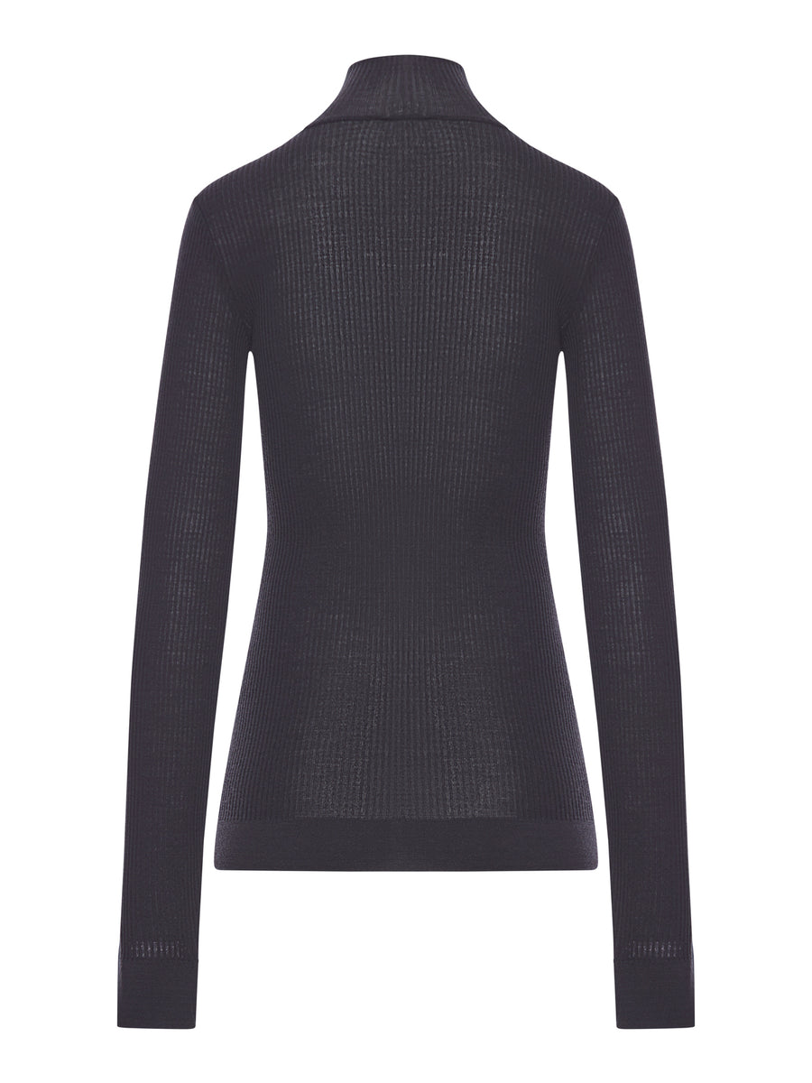 HIGH NECK WOOL SWEATER – Suit Negozi Row