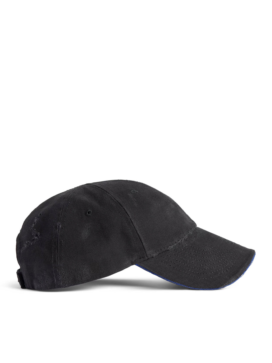 TILTED TYPO CAP IN BLACK – Suit Negozi Row
