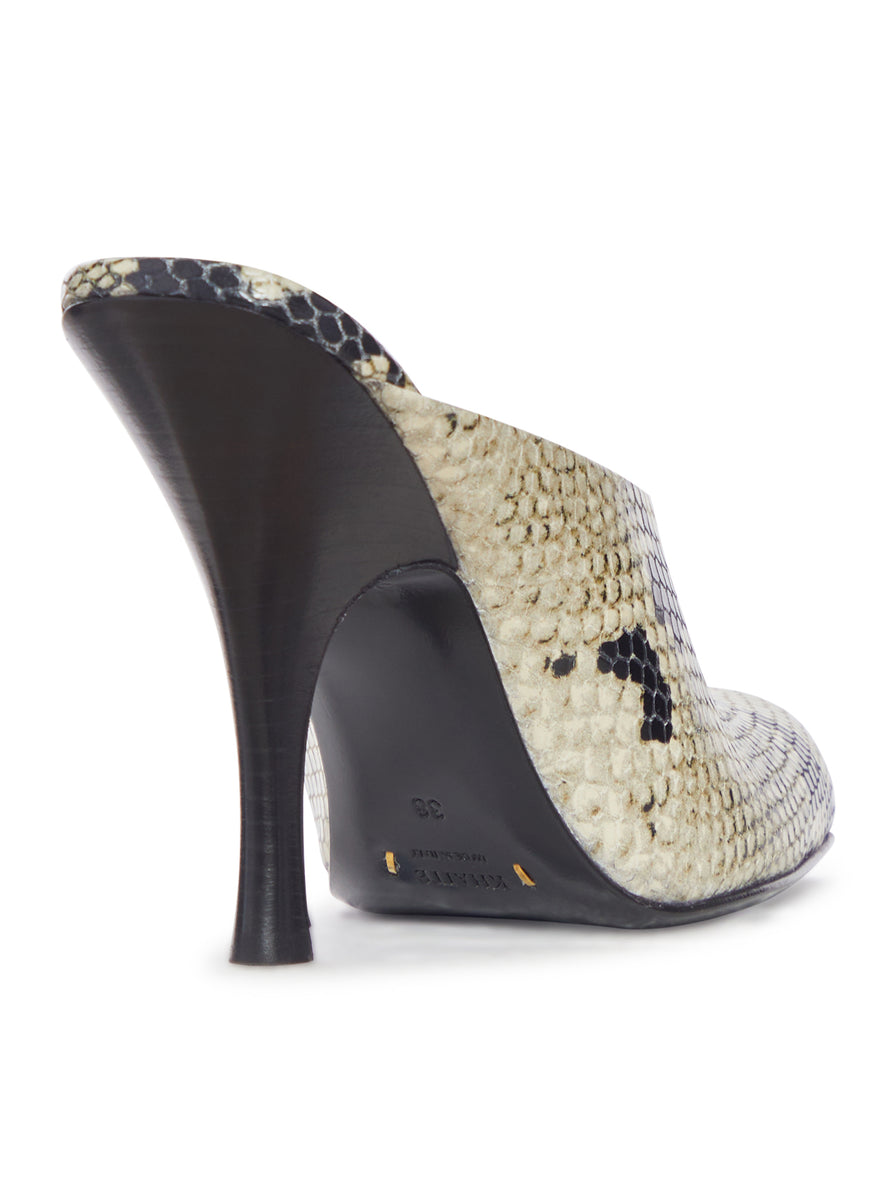 SNAKESKIN PRINT MULE – Suit Negozi Row
