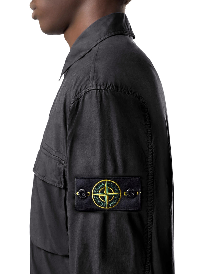 STRETCH COTTON CANVAS OVERSHIRT WITH FLAP POCKET ON THE CHEST – Suit ...